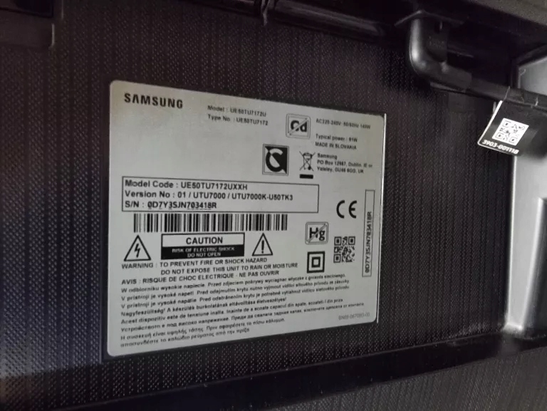 TELEWIZOR SAMSUNG UE50TU7172UXXH - 13343567064 - oficjalne archiwum Allegro