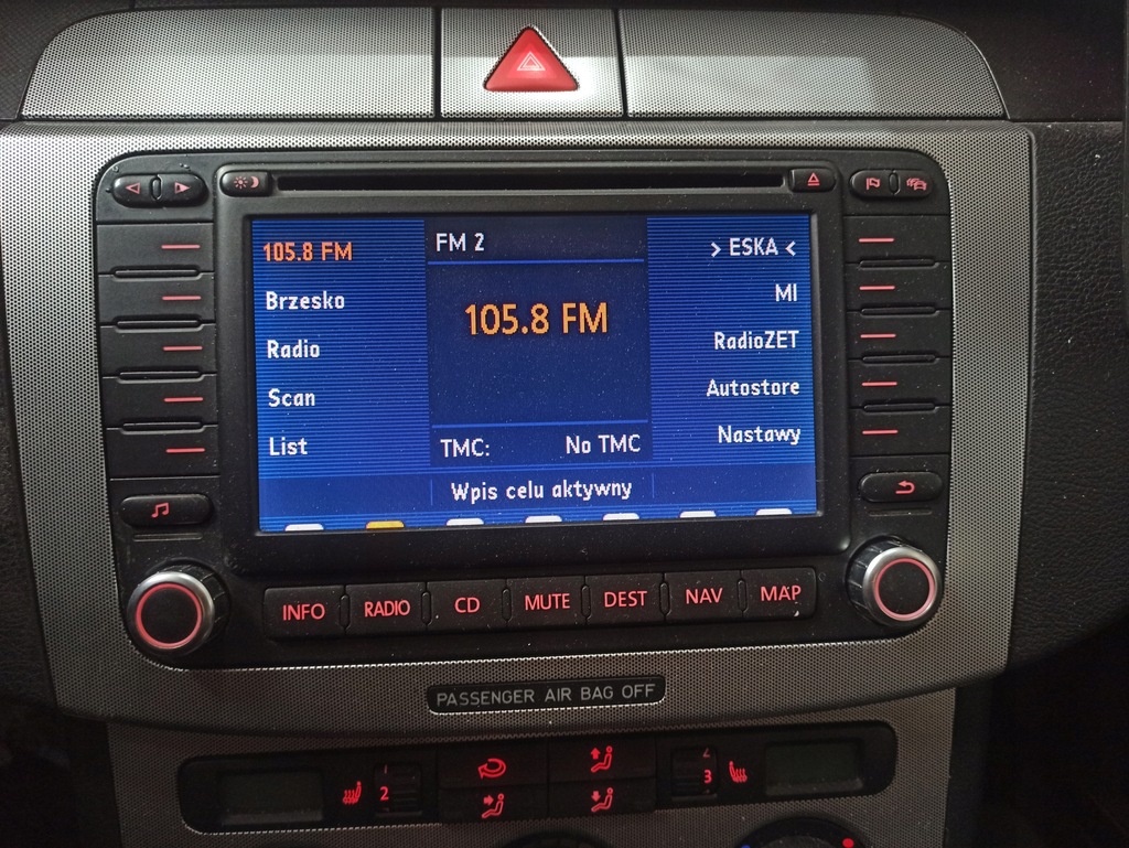 Radio nawigacja VW PASSAT B6 ORYGINAŁ 1K0035198B - 11951419191 - oficjalne archiwum Allegro