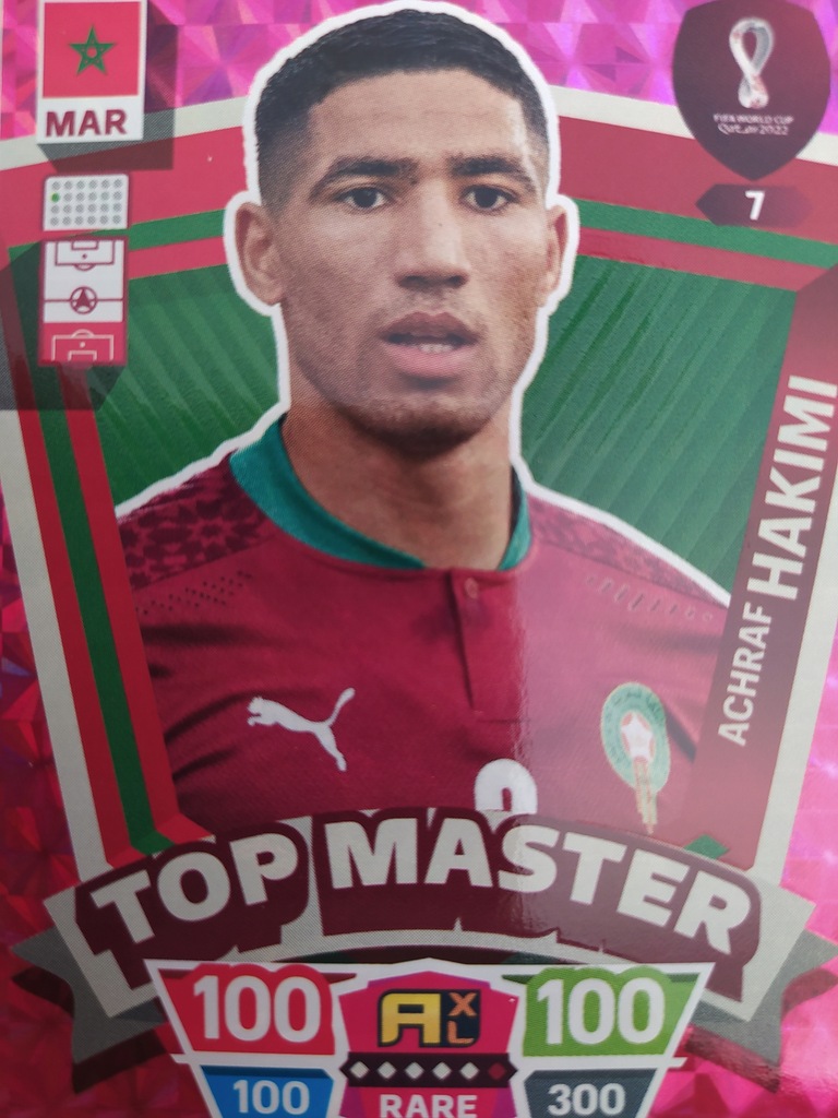 Hakimi Top master panini Qatar world cup 2022 - 12758673134 - oficjalne ...