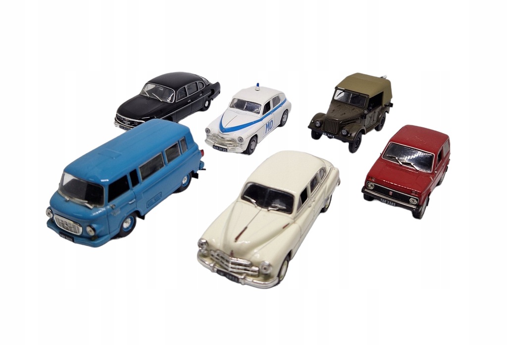 KULTOWE AUTA PRL-U KOLEKCJA 6 SZT + CZASOPISMA - 13125788290 ...