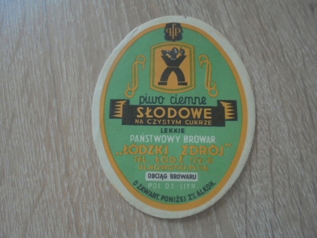 Stara etykieta browar Łódź - 11403958683 - oficjalne archiwum Allegro