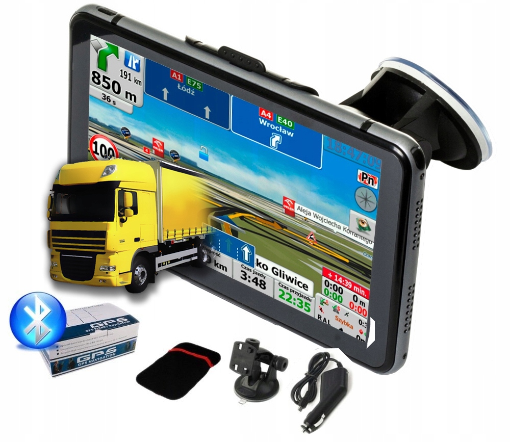 Nawigacja samochodowa GPS 7 cali TIR iGO Etui T05Z - 8244477827 - oficjalne archiwum Allegro