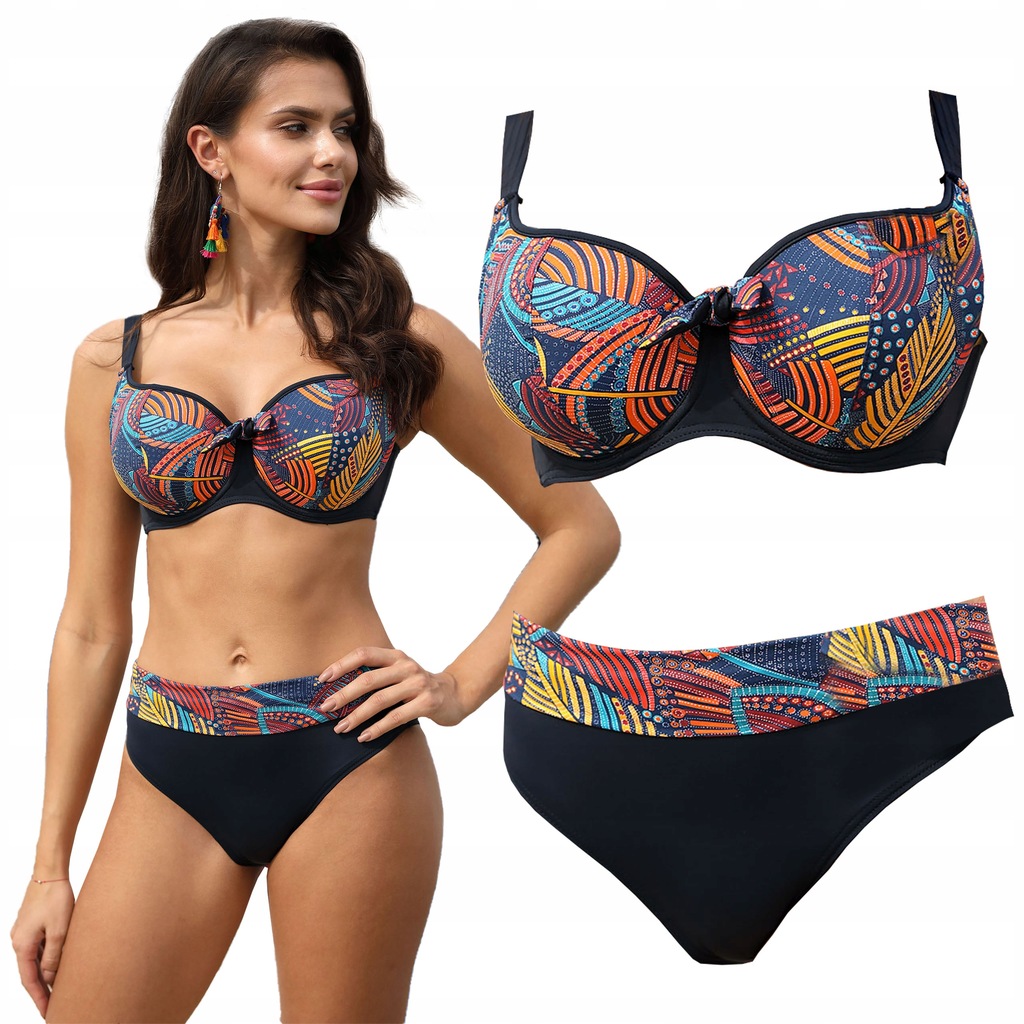 STRÓJ KĄPIELOWY WYSZCZUPLAJĄCY DWUCZĘŚCIOWY R. 95C - 13679627059 - oficjalne archiwum Allegro