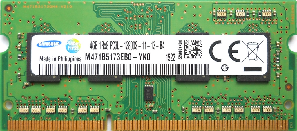 SAMSUNG 4GB DDR3 1600MHz 1Rx8 PC3L-12800S-11-13-B4 - 9752243363 - oficjalne archiwum Allegro