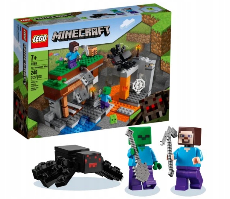LEGO Minecraft 21166 Opuszczona kopalnia - 12930347441 - oficjalne ...