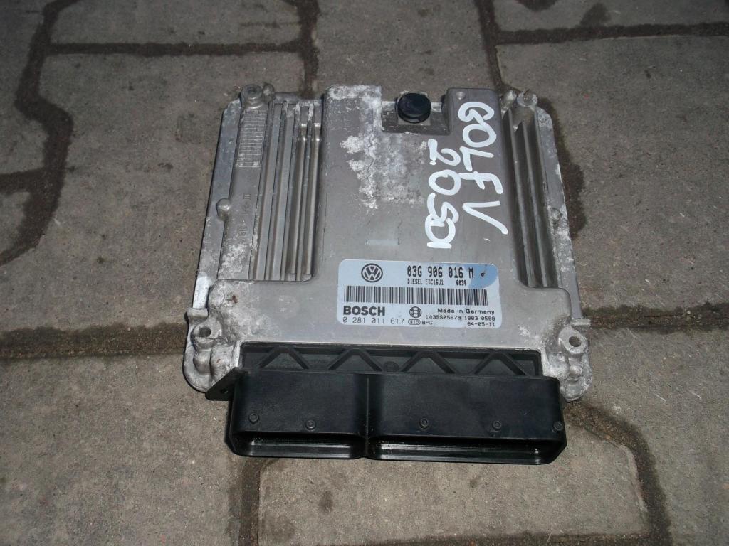 KOMPUTER SILNIKA 03G906016M VW GOLF 5 2.0 SDI - 6007287469 - oficjalne ...