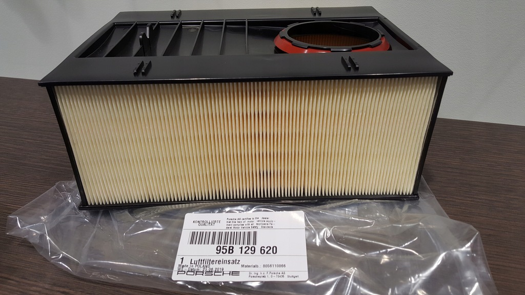 Oryginalny filtr powietrza Porsche Macan 95B129620 - 9922927271 ...