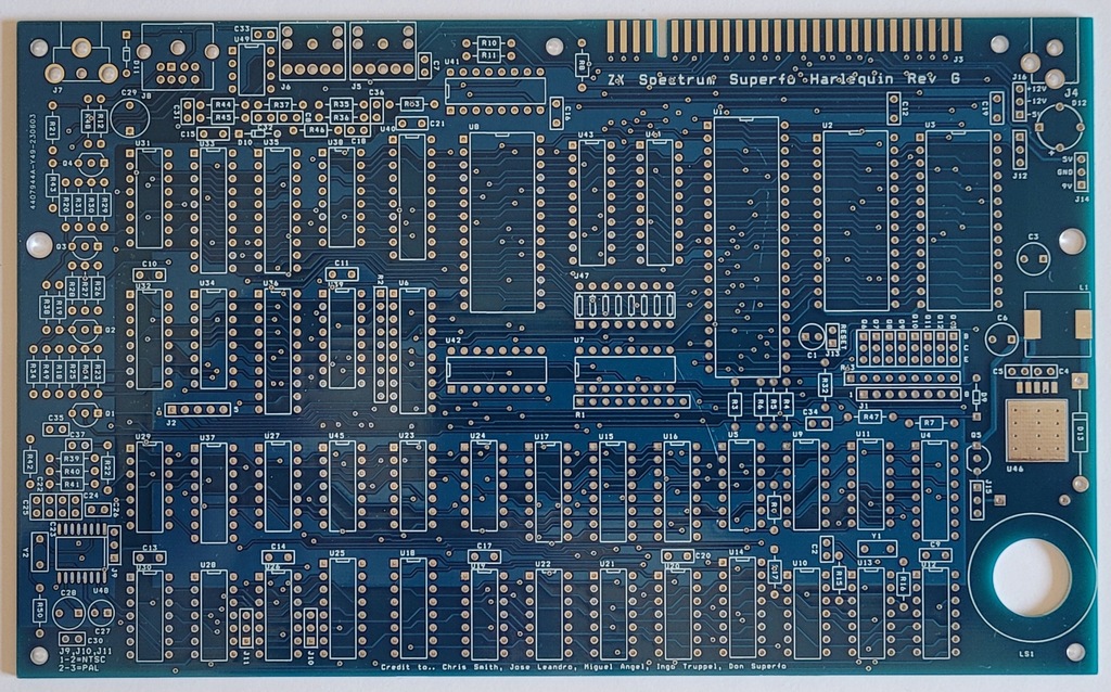 ZX Spectrum 48k Harlequin płytka PCB rev G - 13837933341 - oficjalne ...