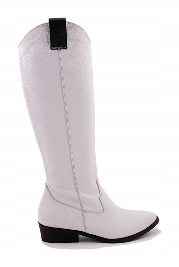 KOZAKI 37 OCEPLANE DO KOLANA SKÓRA NATURALNA KZ164 - 14701765107 - oficjalne archiwum Allegro