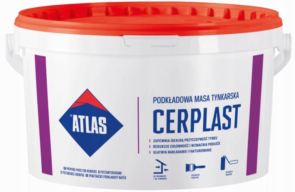 ATLAS CERPLAST PODKŁADOWA MASA TYNKARSKA 5KG - 10739043841 - oficjalne ...
