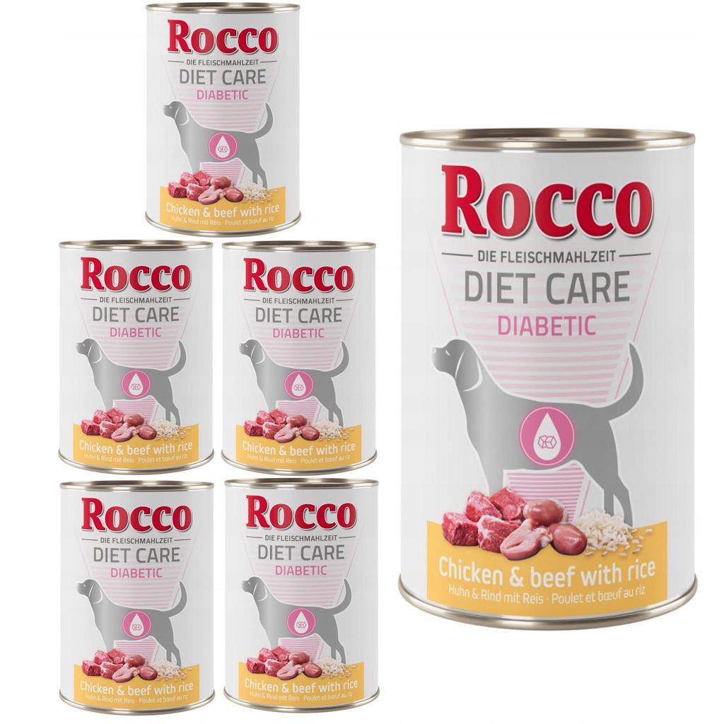 Rocco Diet Care Gastro Intestinal DIABETIC 6x400g - 13985438665 ...