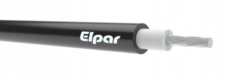 PRZEWÓD 1x6mm2 KABEL SOLARNY 1x6 LINKA 6mm2 ELPAR CZARNY 1m ...