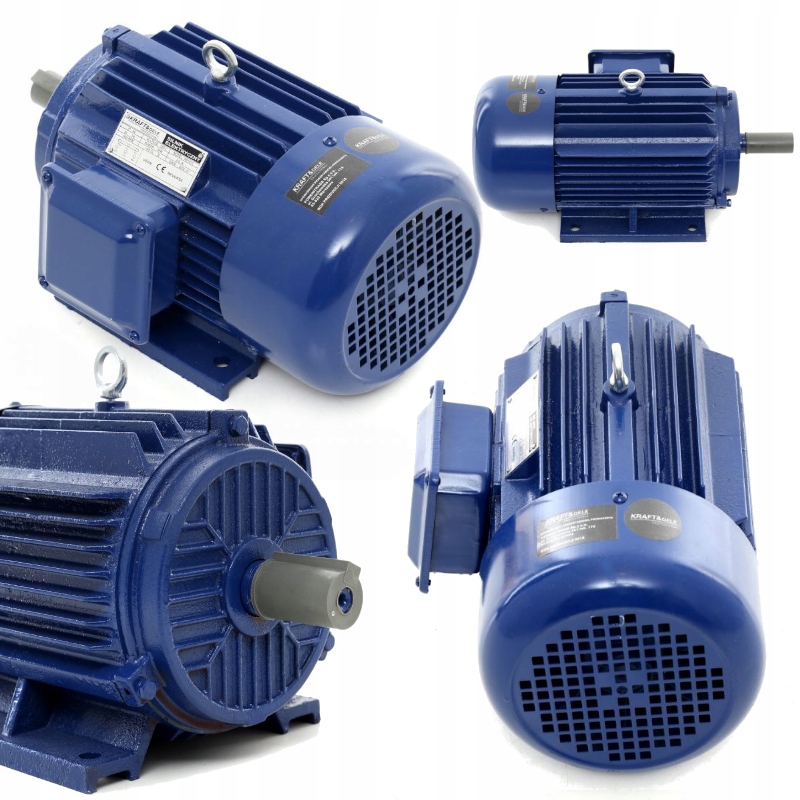 SILNIK ELEKTRYCZNY 3 FAZOWY 4 KM 3kW 380V - 14315327561 - oficjalne archiwum Allegro