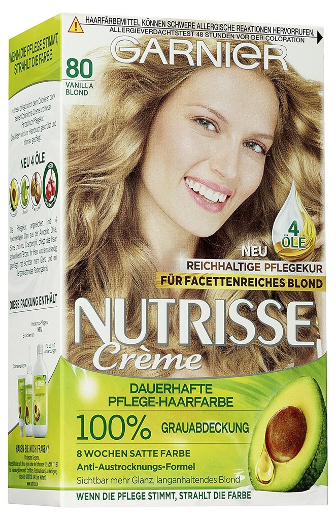 GARNIER Nutrisse Farba 80 Vaniliowy Blond - 7349532563 - oficjalne ...