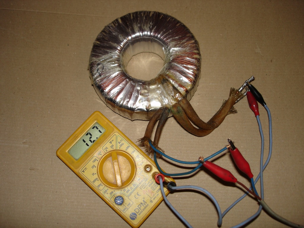 TRANSFORMATOR TOROIDALNY 230V 13V 12V 300VA - 7862280442 - oficjalne archiwum Allegro