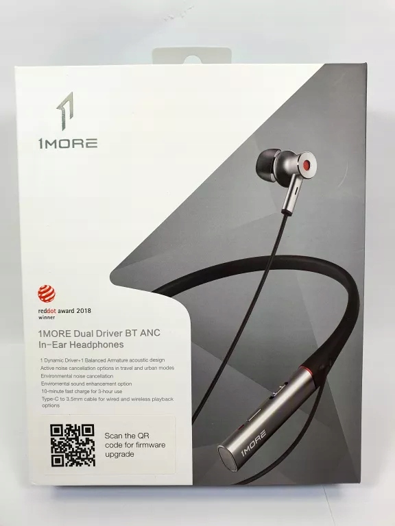 SŁUCHAWKI BT 1MORE DUAL DRIVER BT ANC KOMPLET - 12399733753 - oficjalne archiwum Allegro