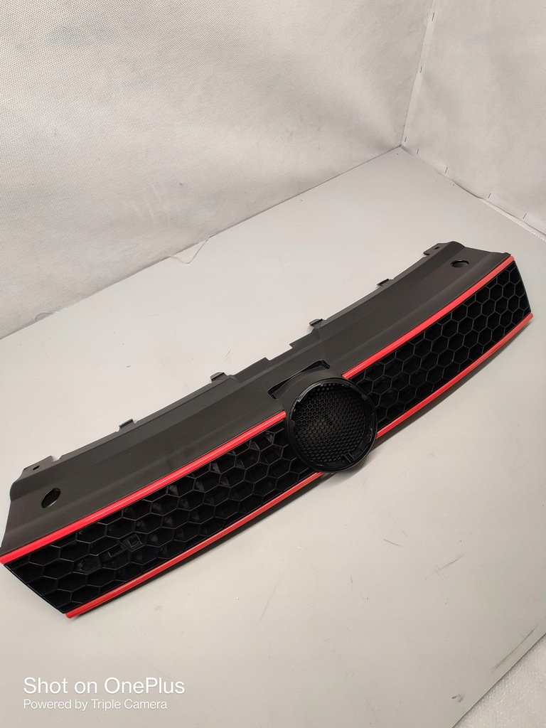 VW GOLF VI 08- GTI GRILL ATRAPA CZARNY POŁYSK - 13211652859 - oficjalne ...