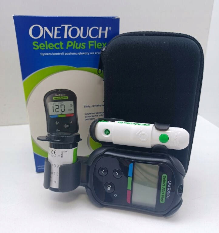 GLUKOMETR ONE TOUCH SELECT PLUS FLEX KOMPLET - 11311142176 - oficjalne ...