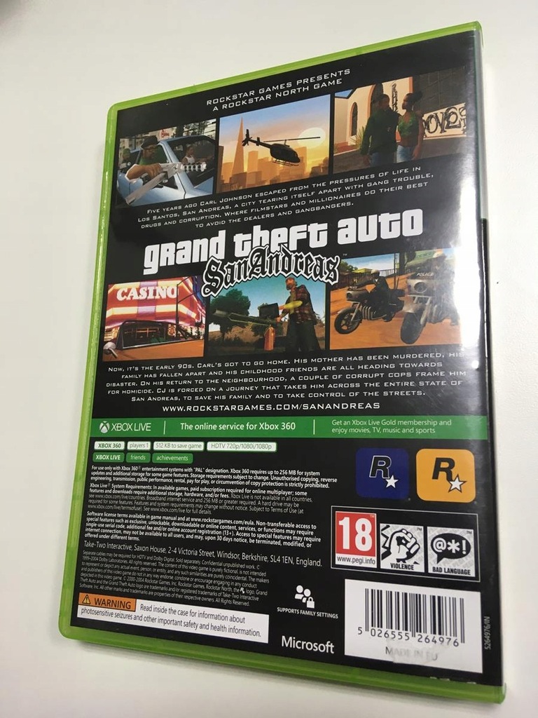 Купить Grand Theft Auto GTA San Andreas X360: отзывы, фото и ...