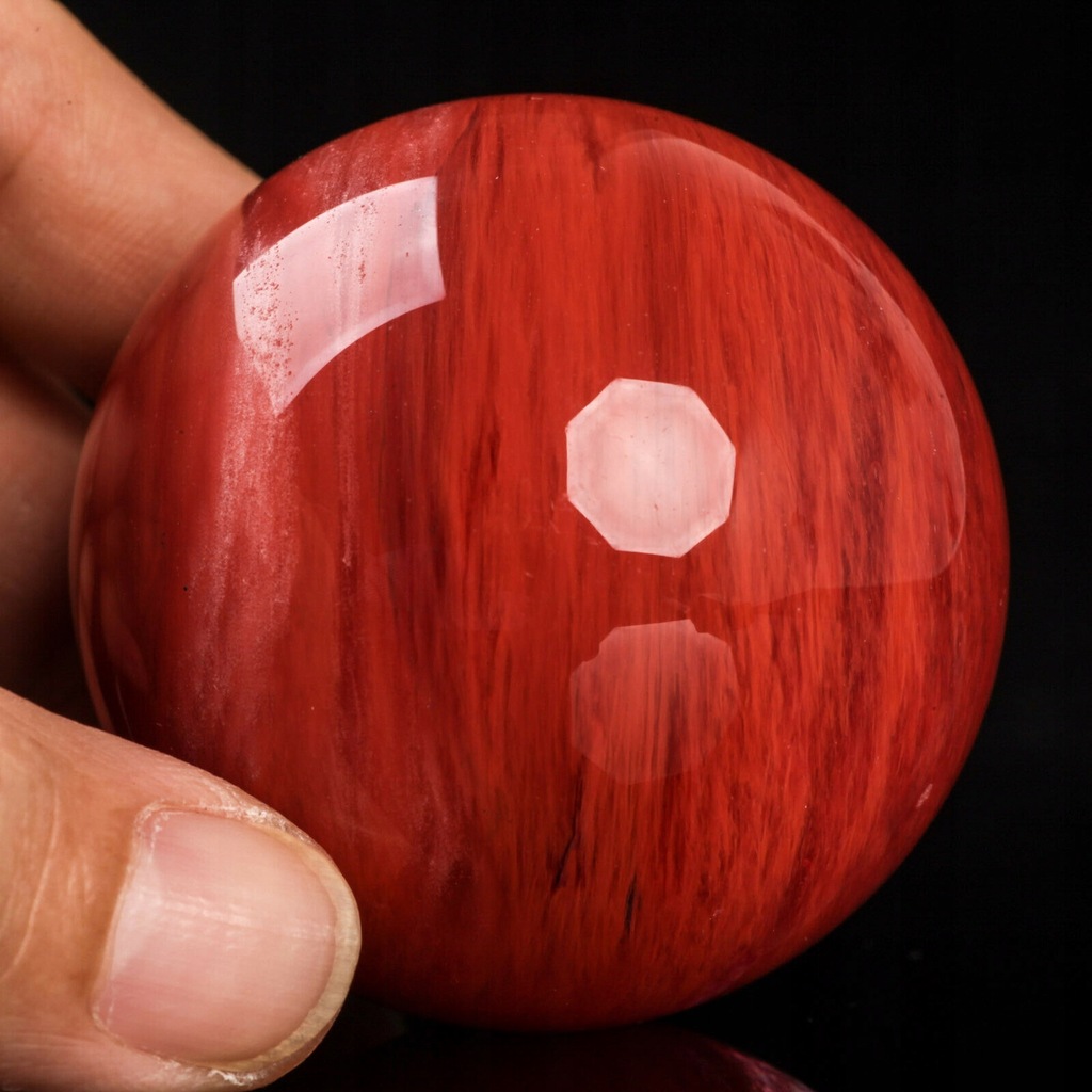 Kwarc Czerwony Mgławice - Kula 860 ct + podstawa - 12572675816 ...