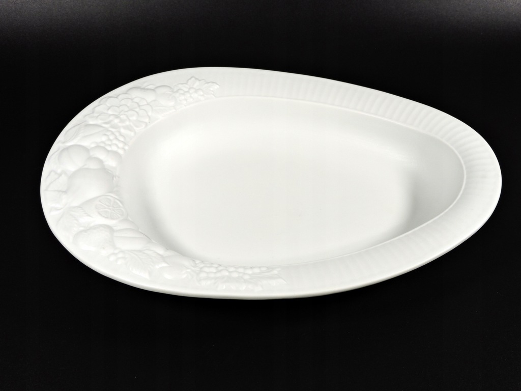 Biała patera design modern rzeźba owoce Seltmann - 13383647413 ...