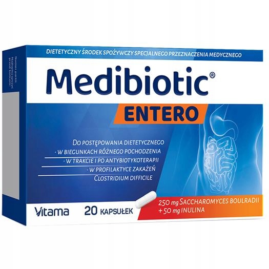 Medibiotic Entero szczep bakterii ból brzucha 20x - 8481094574 - oficjalne archiwum Allegro