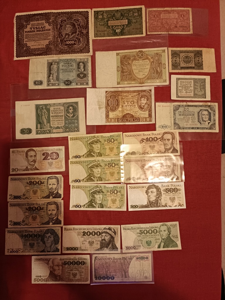 Stare Banknoty Polskie - 13193496781 - oficjalne archiwum Allegro