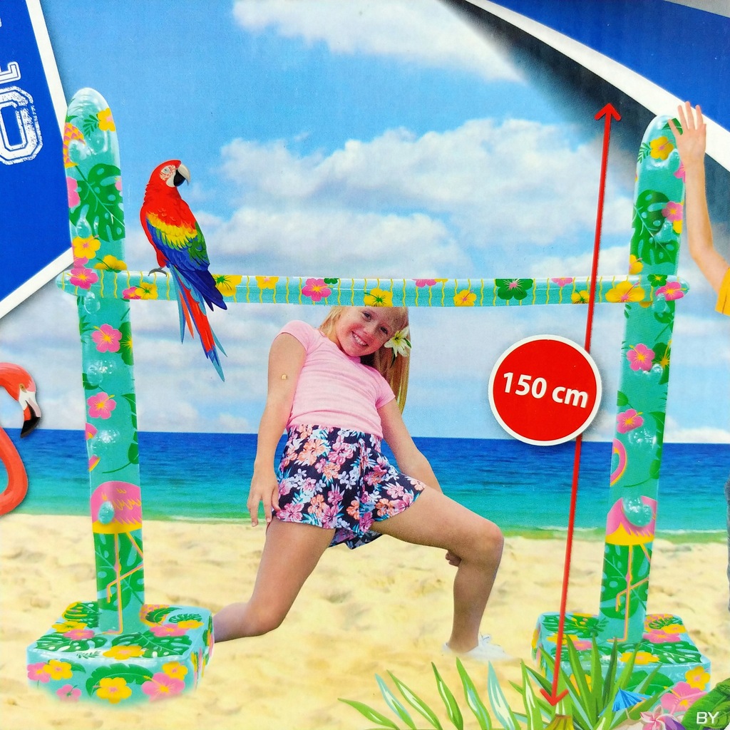 LIMBO gra plażowa dmuchane POPRZECZKA taniec KIJ - 8236917902 ...