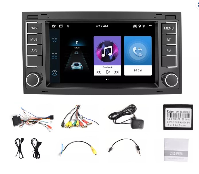 RADIO 2 DIN VW Touareg Transporter Multivan GPS - 13742387326 - oficjalne archiwum Allegro