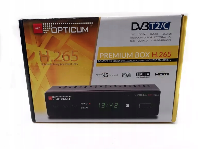 DEKODER DCBT T2/C OPTICUM PREMIUM BOX H.265 - 12132947993 - oficjalne ...