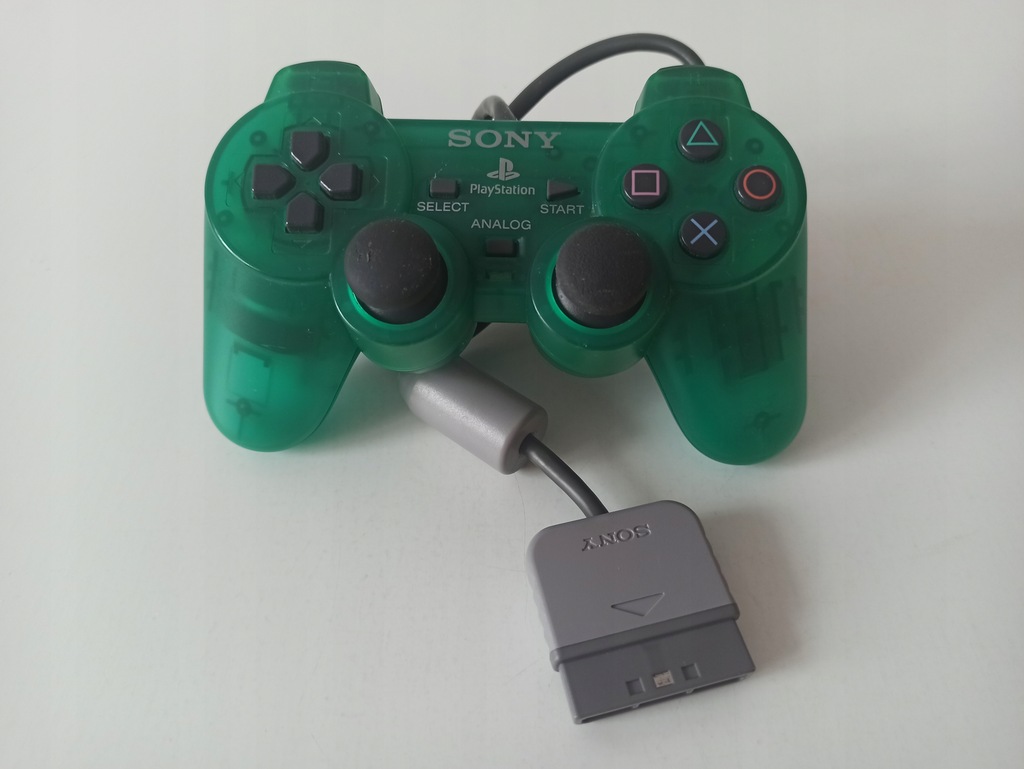 PAD PLAYSTATION PS1 DUALSHOCK ZIELONY SCPH-1200 A - 12926705913 ...