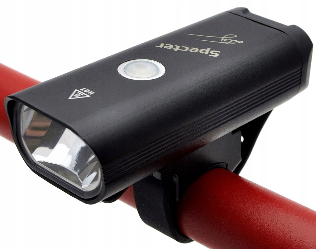 Lampka ROWEROWA latarka LED Specter City USB przód - 8877877158 ...