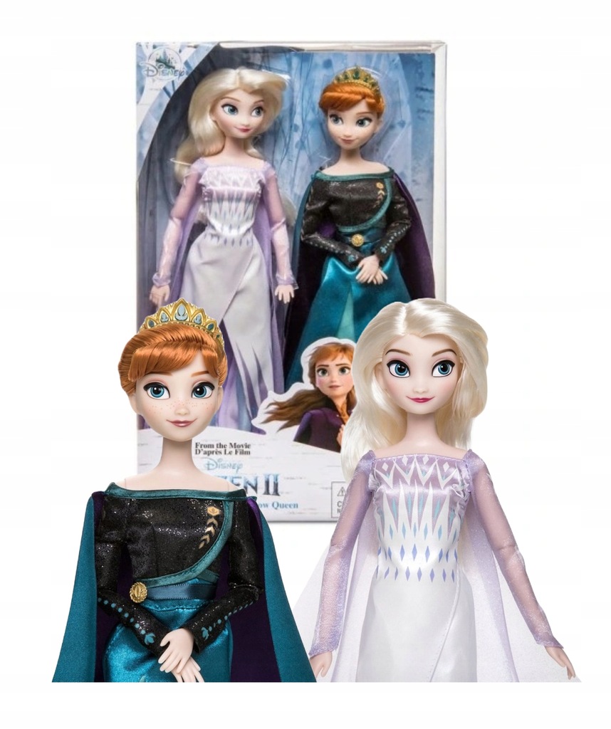 LALKI FROZEN 2 - ZESTAW ELSA i ANNA - KSIĘŻNICZKI DISNEY 30CM ...