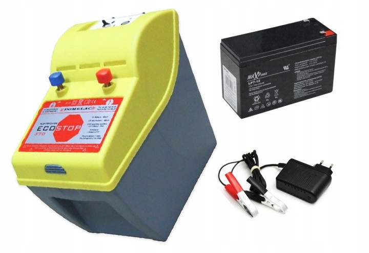 PASTUCH ZESTAW KOMPLET ELEKTRYZATOR ECOSTOP + AKUMULATOR + ŁADOWARKA - 8319422735 - oficjalne ...