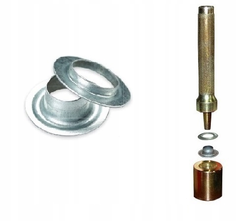 Oczka nierdzewne 100 szt do plandeki fi25+zakuwak - 10042647185 - oficjalne archiwum Allegro