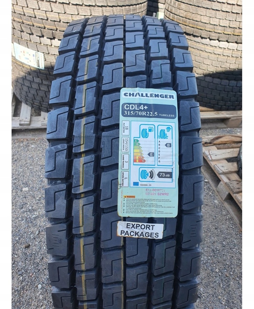 4x 315/70R22.5 Challenger CDL4+ Napęd Kostka Michelin XDE2 Szeroka ...