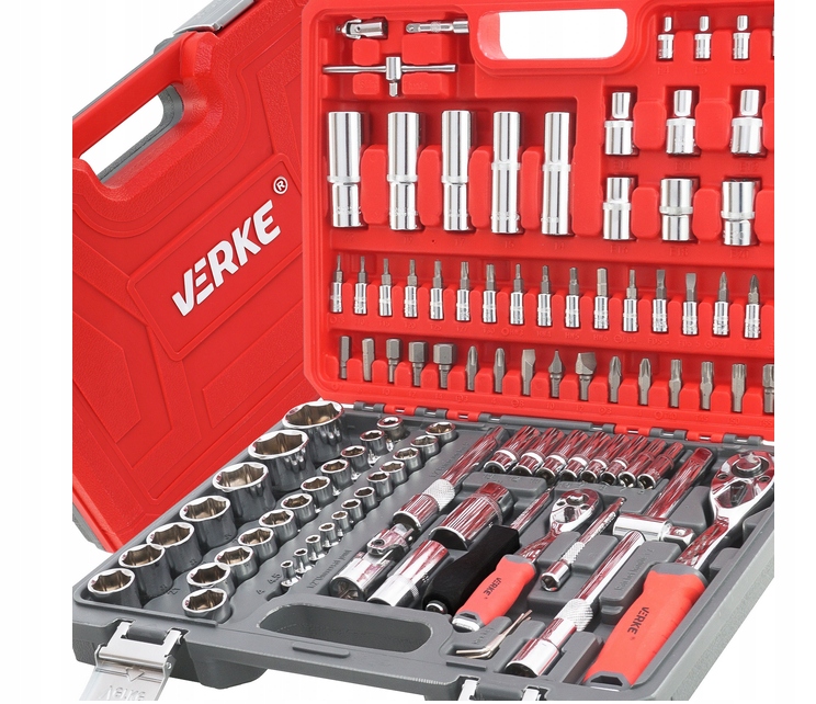 ZESTAW KLUCZY NASADOWYCH KLUCZE NASADOWE 108 VERKE - 10933432111 - oficjalne archiwum Allegro