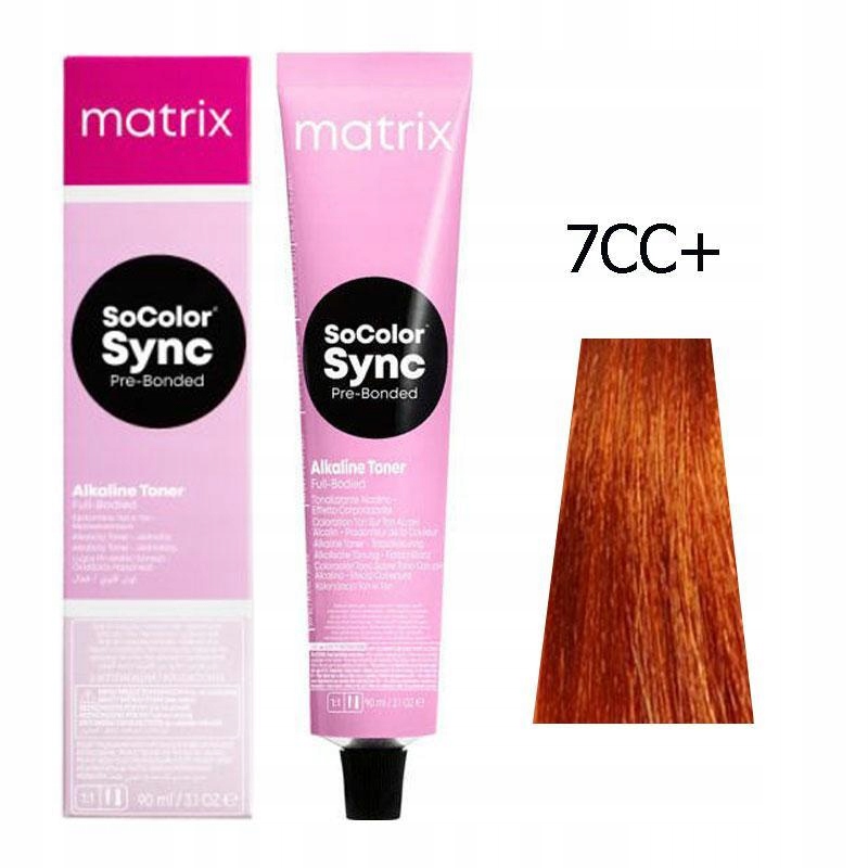 MATRIX SOCOLOR SYNC PRE-BONDED ALKALINE TONER FARBA DO WŁOSÓW 7CC+ 90ML ...