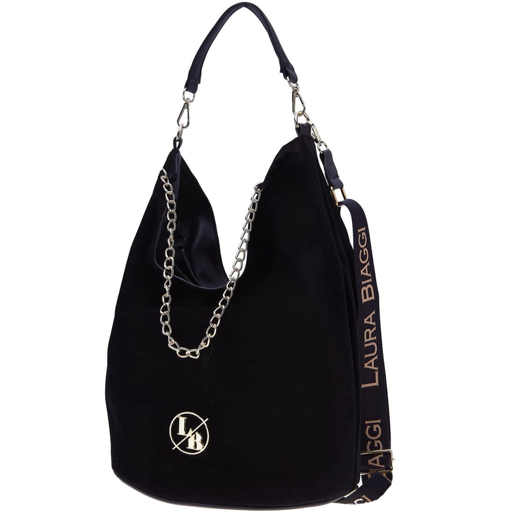 LAURA BAGGI TOREBKA WOREK Z ŁAŃCUCHEM EKO ZAMSZ - 12273401616 ...