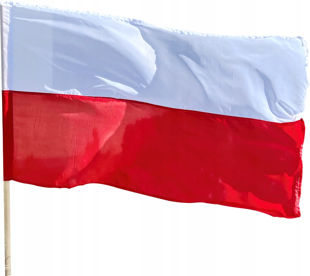 Flaga Polski 70x112 na kiju 150 cm narodowa PL - 13516745737 ...