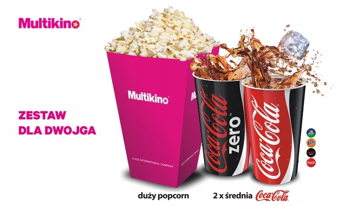 MULTIKINO - Zestaw dla dwojga (2xNapój + Popcorn) - 7902079581 ...