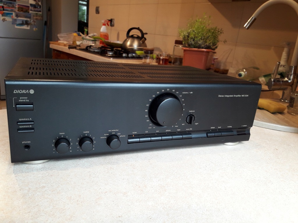 Wzmacniacz Diora WS-504 100% ORYGINAŁ 1996r export - 13456287209 - oficjalne archiwum Allegro