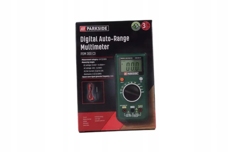 PARKSIDE PDM 300 C3 MIERNIK CYFROWY MULTIMETR - 15059188244 - oficjalne archiwum Allegro