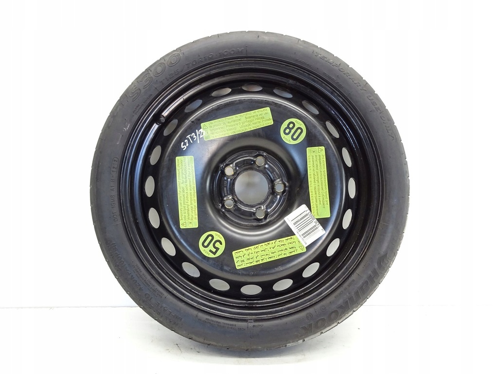 KOŁO DOJAZDOWE ZAPASÓWKA AUDI A4 B8 A5 LIFT 125/70 R19 5X112 8K0601027D ...