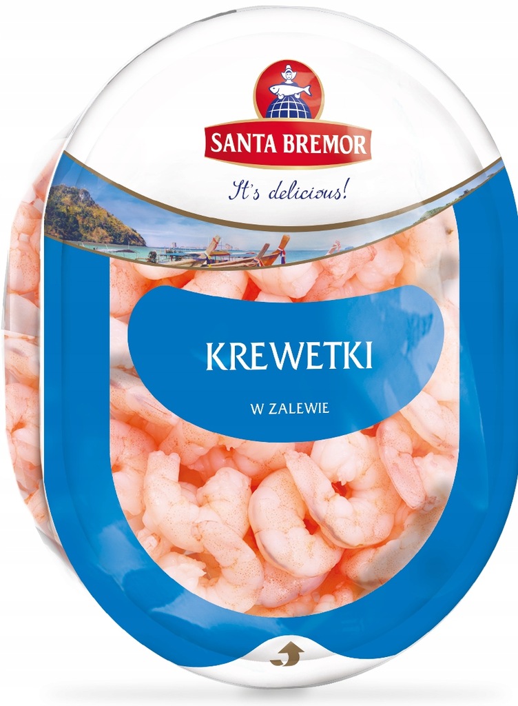 Krewetki w słonej zalewie 180 g Santa Bremor - 10814332435 - oficjalne archiwum Allegro