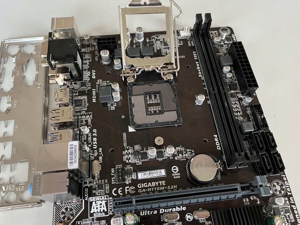 Płyta główna GIGABYTE GA-H110M-S2H mATX 1151 DDR4 - 12548423922 - oficjalne archiwum Allegro