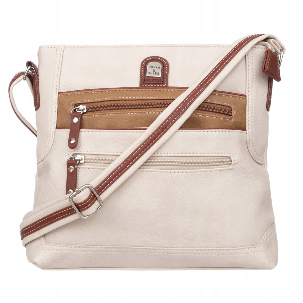 Średnia Torebka Charm&Shape na ramię Ecru - 13773979544 - oficjalne ...
