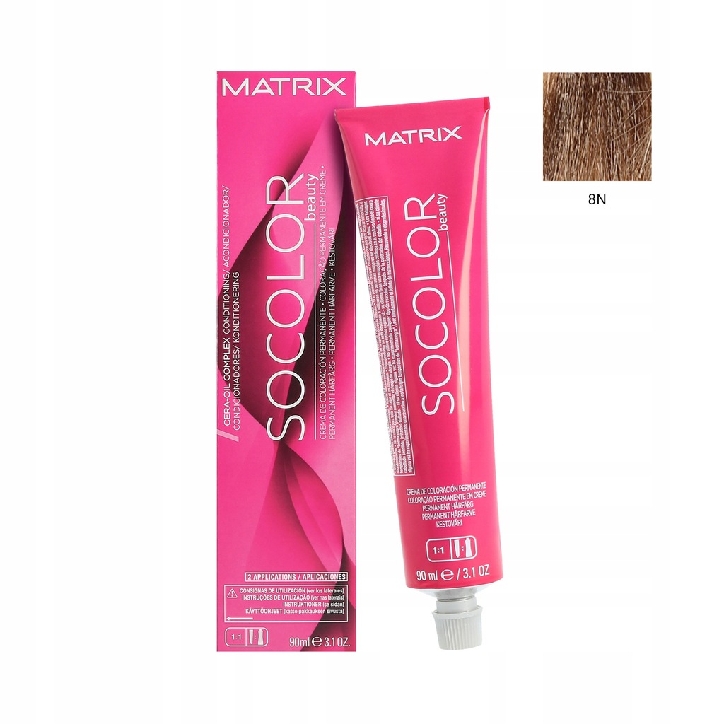 MATRIX SOCOLOR BEAUTY FARBA DO WŁOSÓW KOLOR 8N - 7422865899 - oficjalne ...