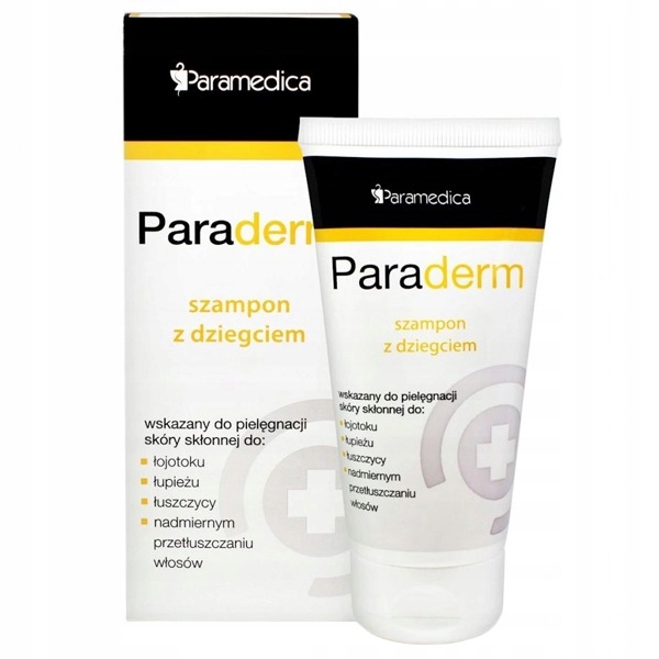 PARADERM PLUS SZAMPON Z DZIEGCIEM 150G PRZETŁUSZCZ - 8162958342 ...