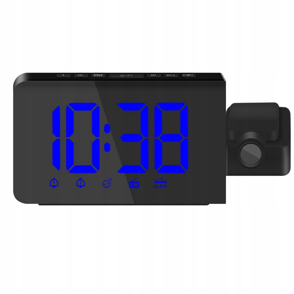 Digital LED Display Celling Wall Clock, With AM/FM Radio, Brightness ...